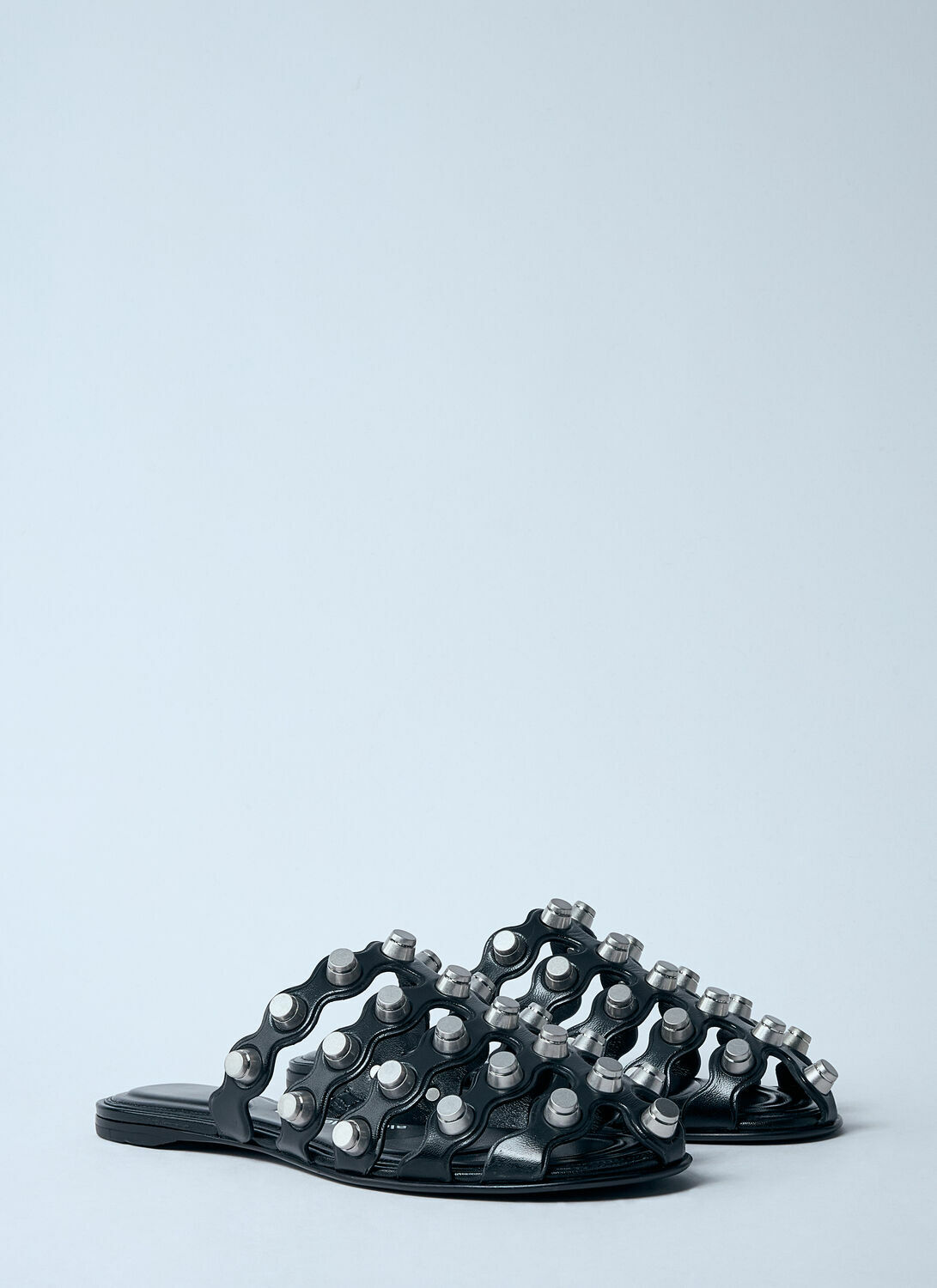 Alexander Wang Rexa Cage Leather Slides Alexander Wang
