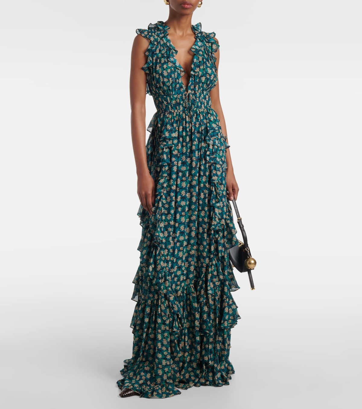 Ulla Johnson Florella floral silk georgette gown Ulla Johnson