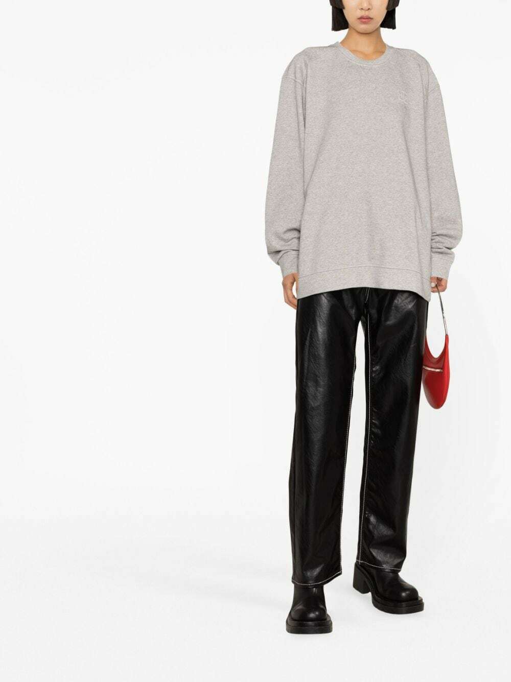 GANNI - Organic Cotton Crewneck Sweatshirt GANNI