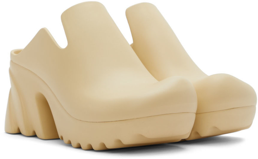 Bottega Veneta Off-White Rubber Flash Clogs Bottega Veneta