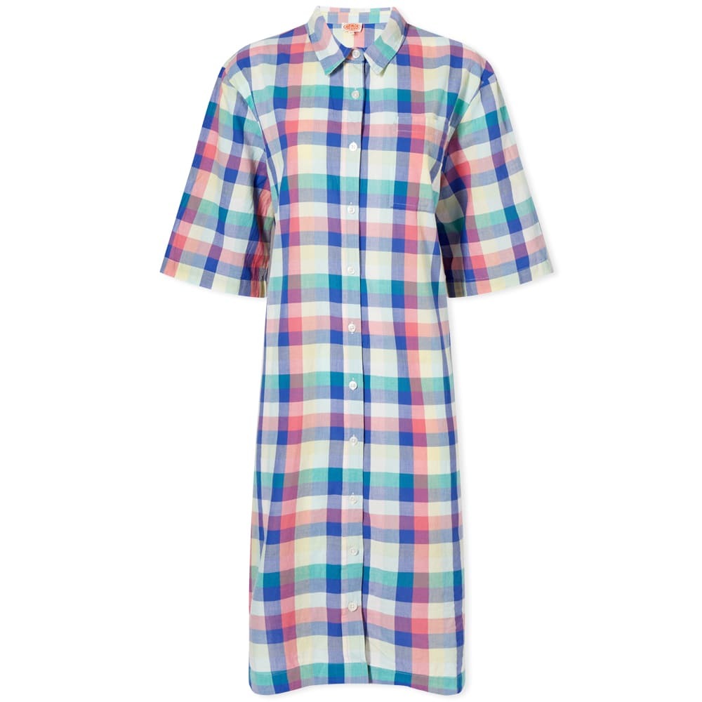 Armor-Lux Women's Madras Check Short Dress in Multi Armor Lux