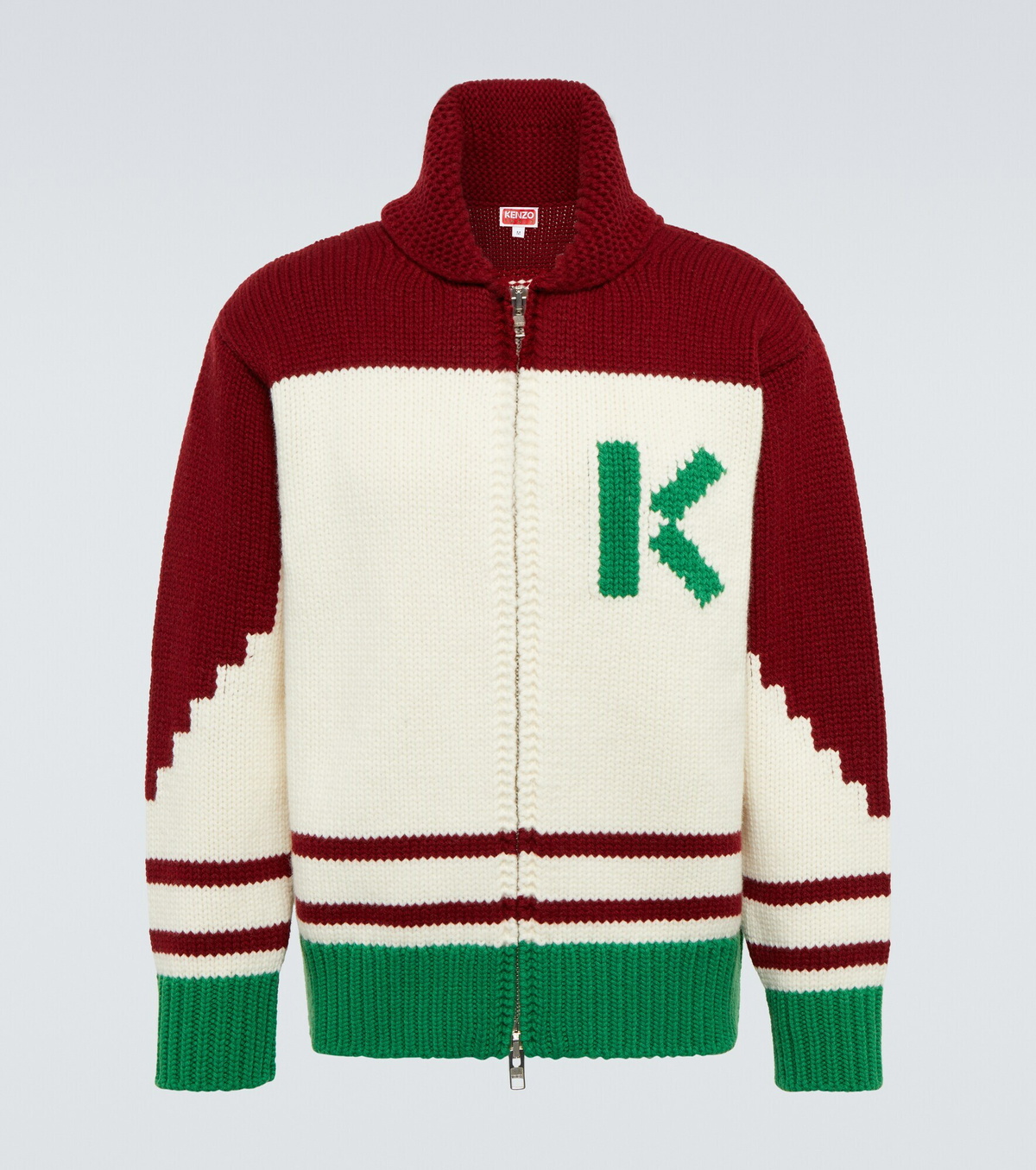 Kenzo - Intarsia wool cardigan Kenzo