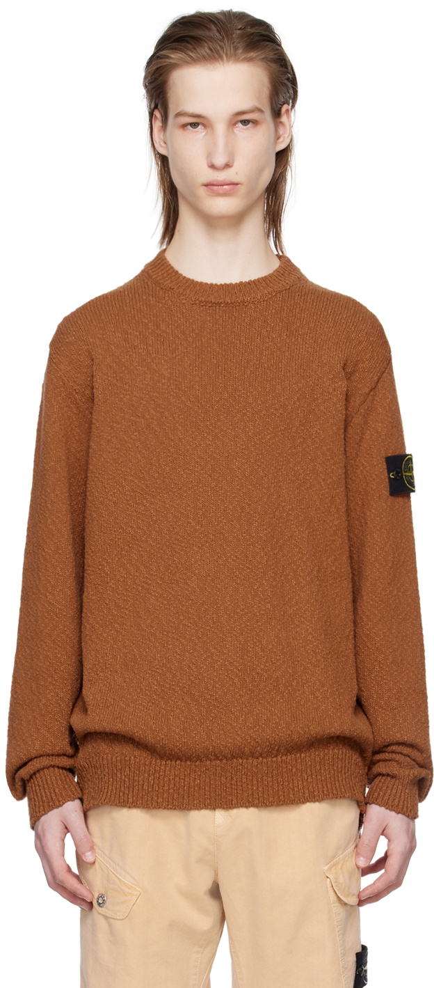 Stone Island Brown Patch Sweater Stone Island