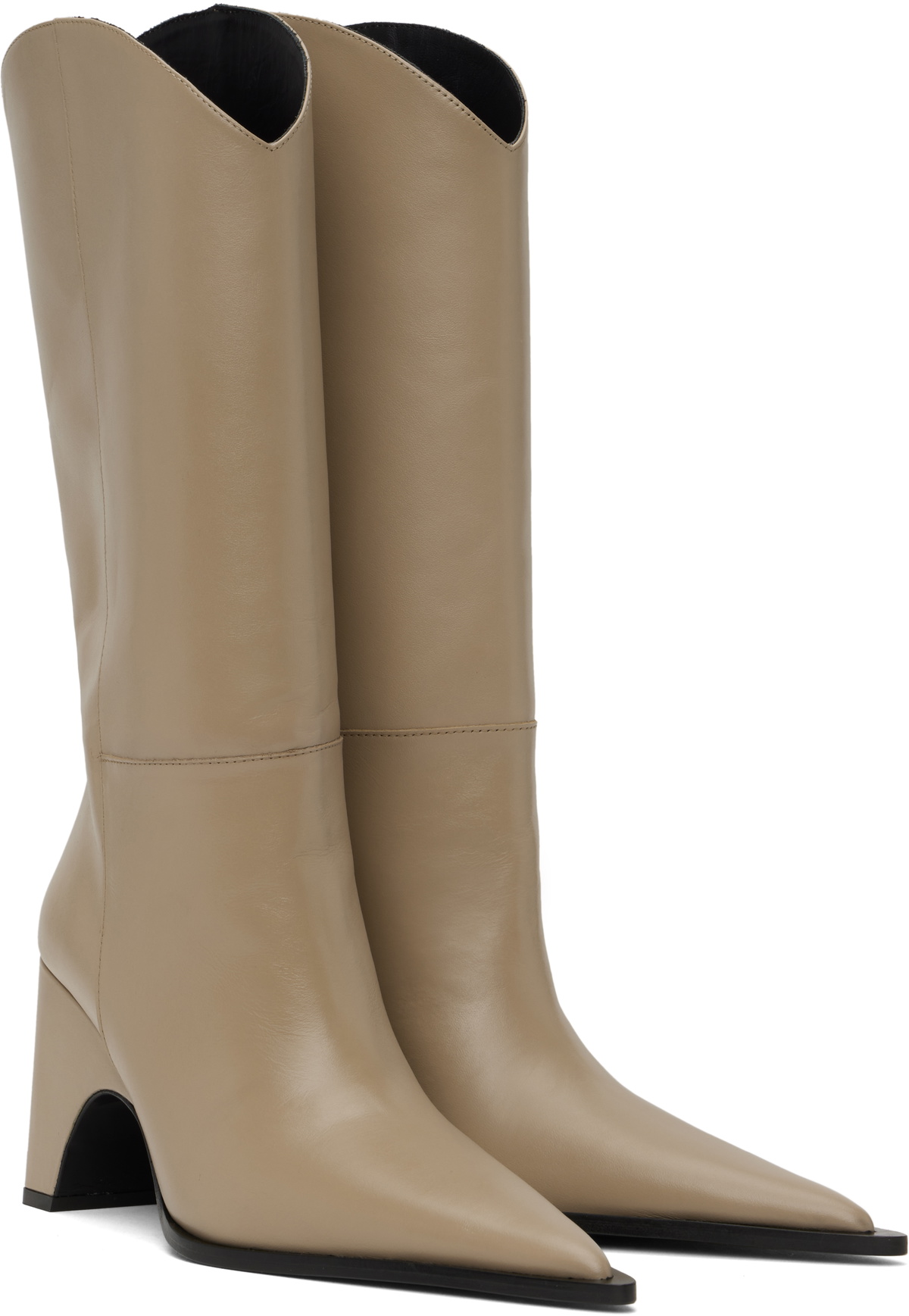 Coperni Beige Bridge Cowboy Boots Coperni