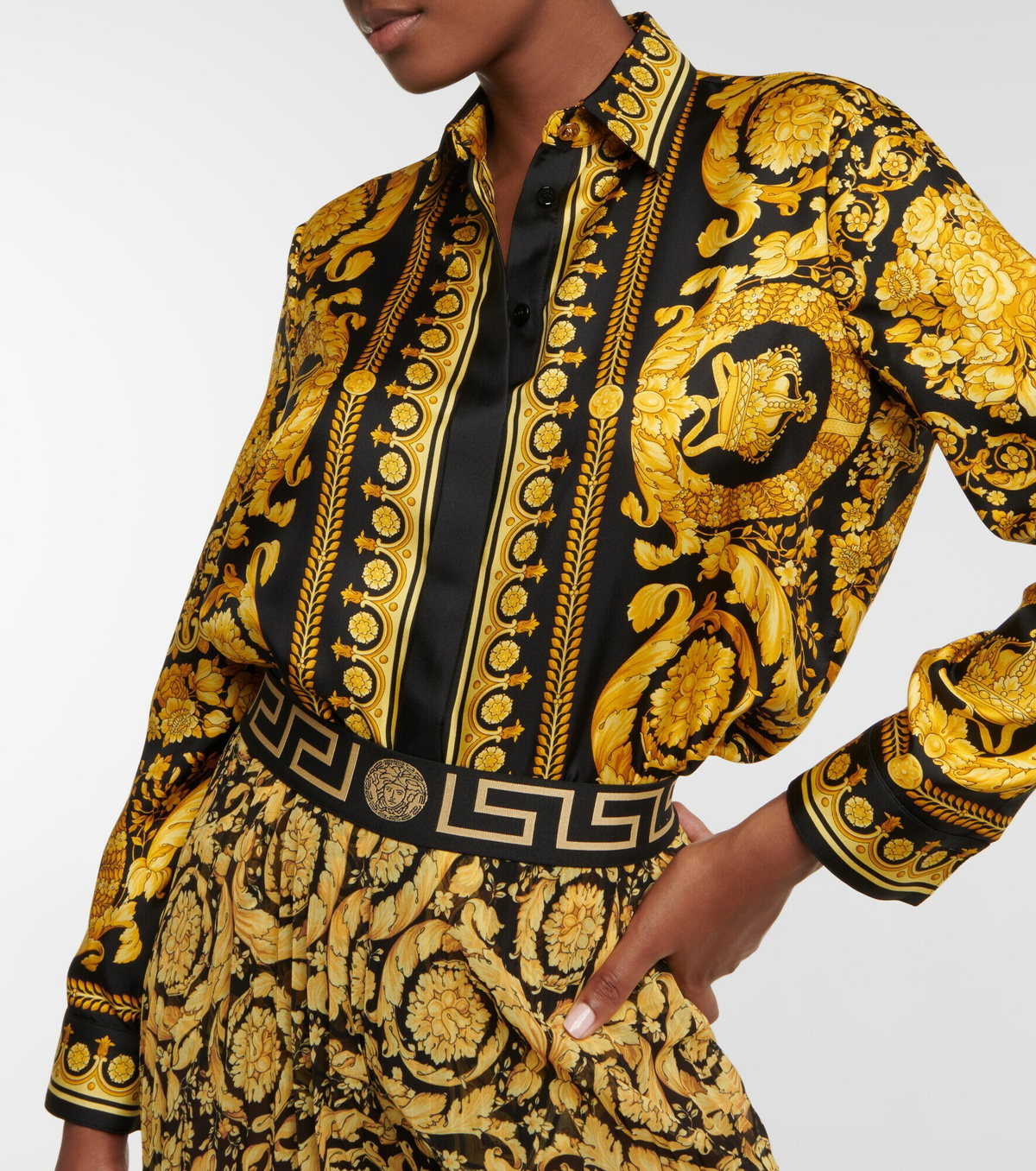 Versace - Barocco silk twill shirt Versace