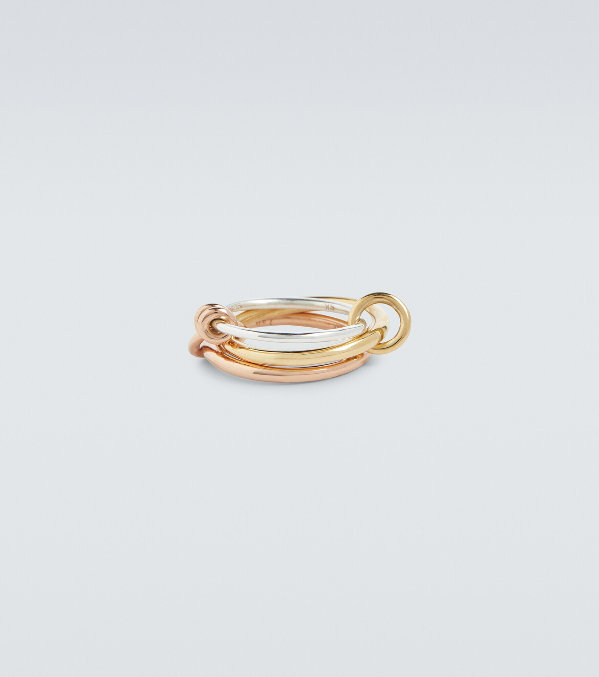 Spinelli Kilcollin - Raneth 18kt gold, rose gold, and sterling silver ...