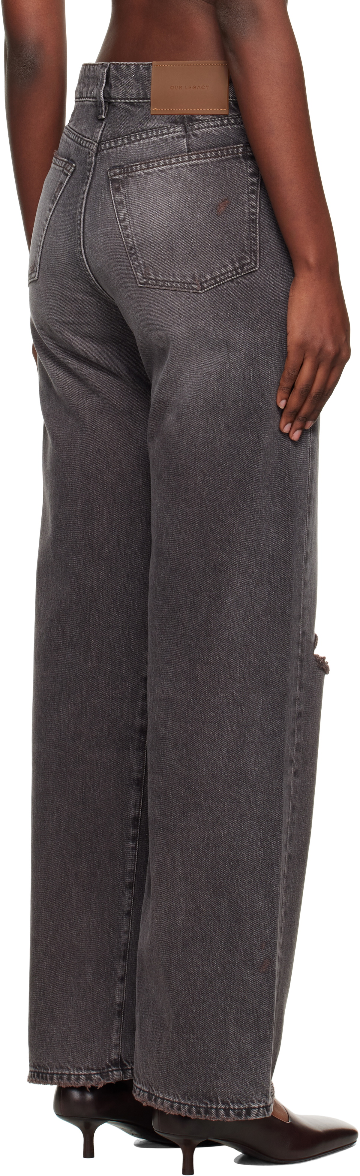 OUR LEGACY Gray Treble Cut Jeans Our Legacy