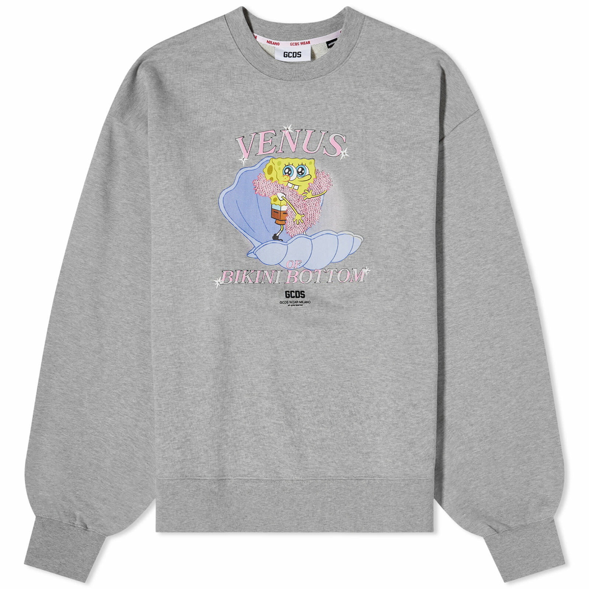 GCDS Women's x Spongebob Venus Sweater in Grey GCDS