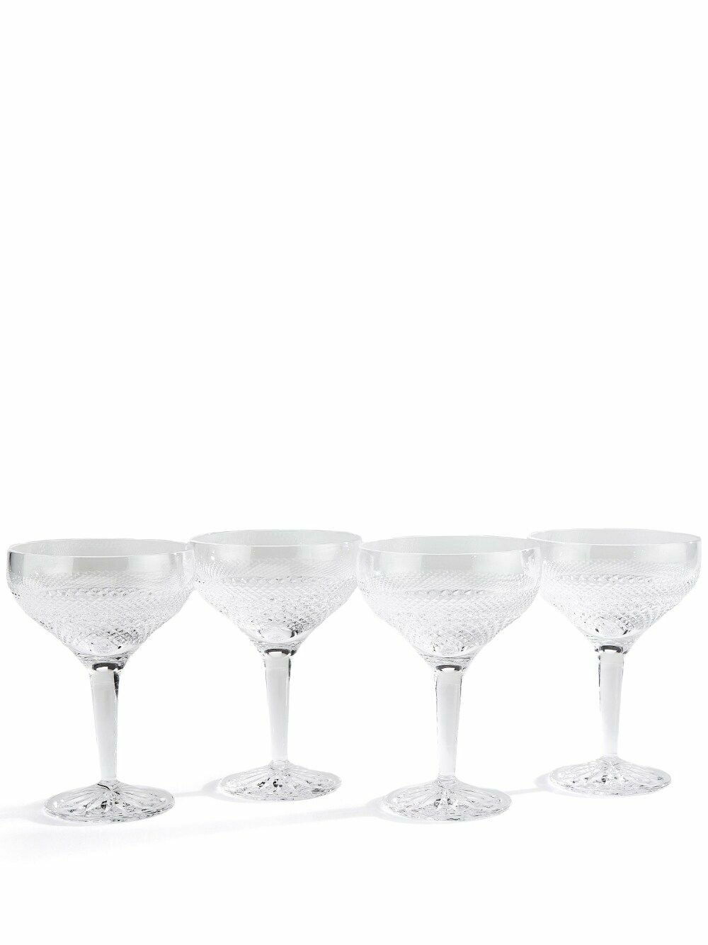 Soho Home Crystal Huxley Coupe Glasses Set Soho Home