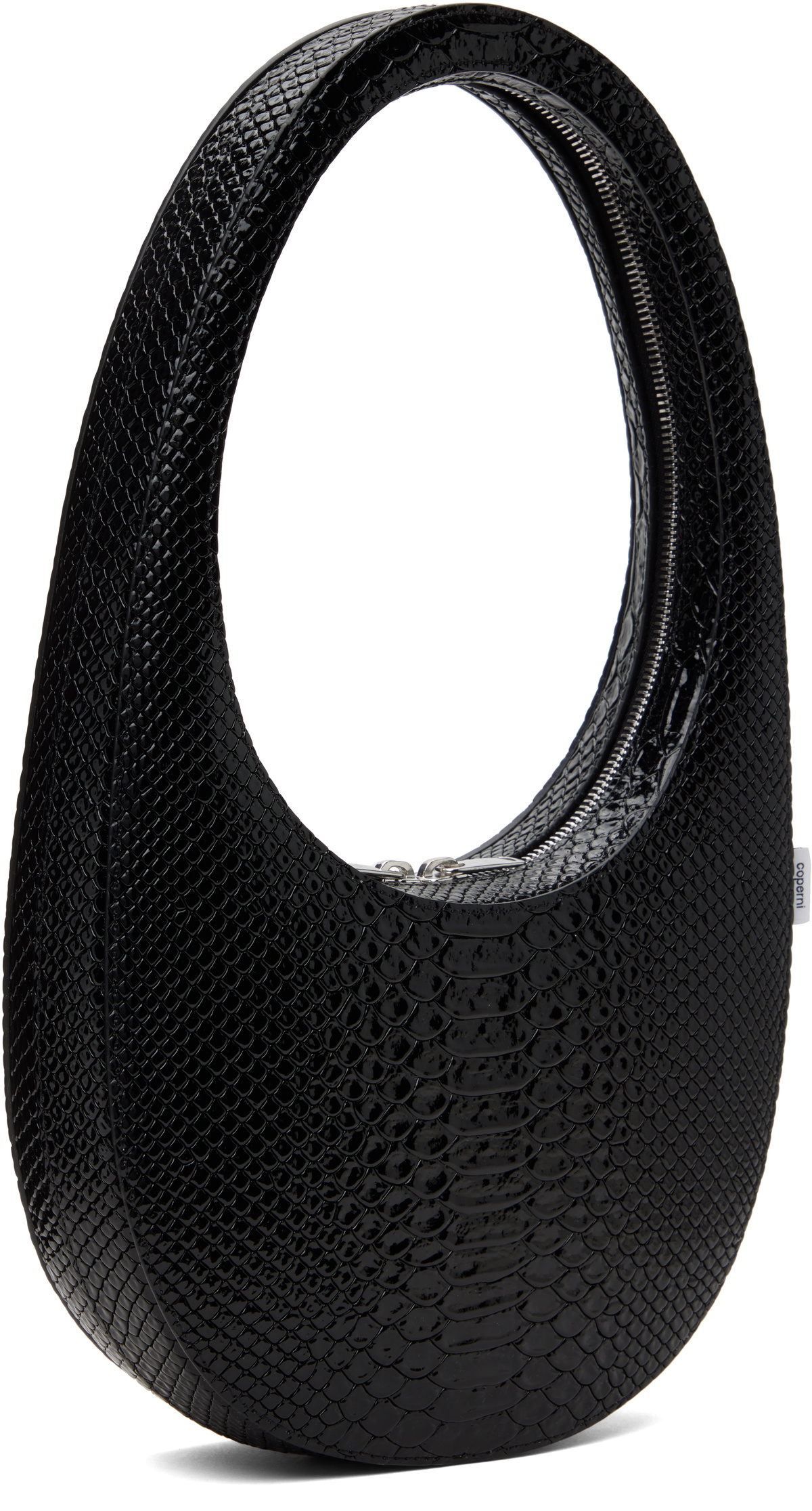 Coperni Black Python Embossed Swipe Bag Coperni