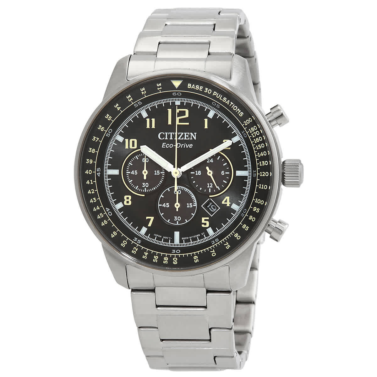 Citizen Chronograph Eco-Drive Black Dial Mens Watch CA4500-83E Citizen