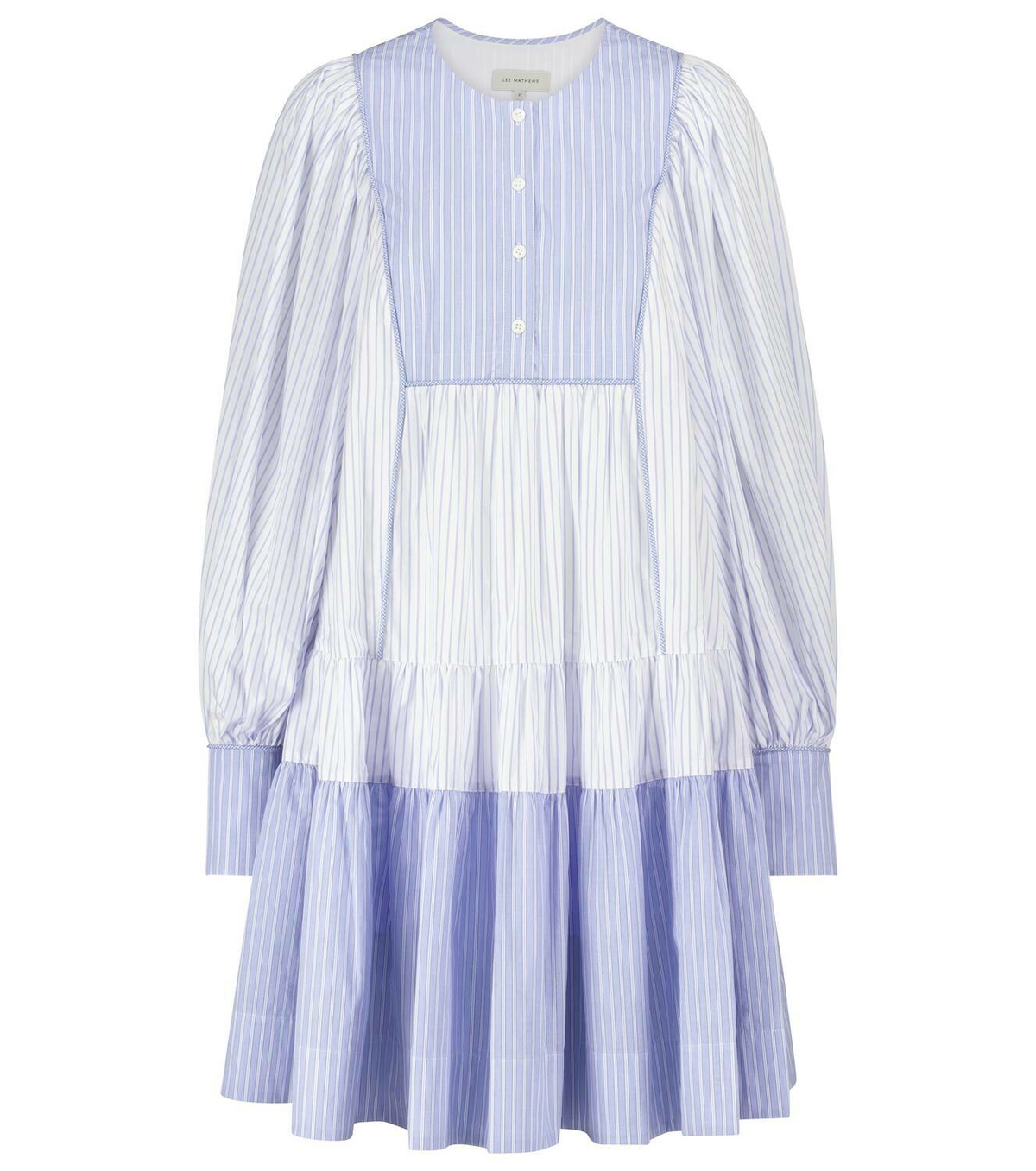 Lee Mathews Diana striped cotton maxi dress Lee Mathews