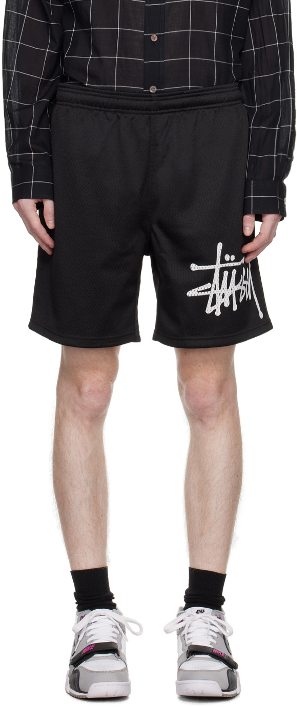 Stüssy Black Drawstring Shorts Stussy