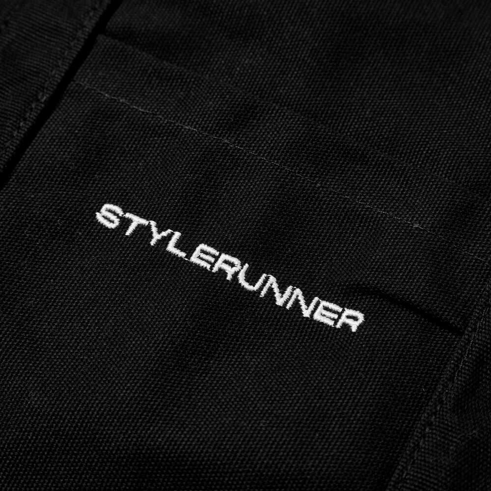 Stylerunner Women's Logo Canvas Tote Bag in Onyx Stylerunner