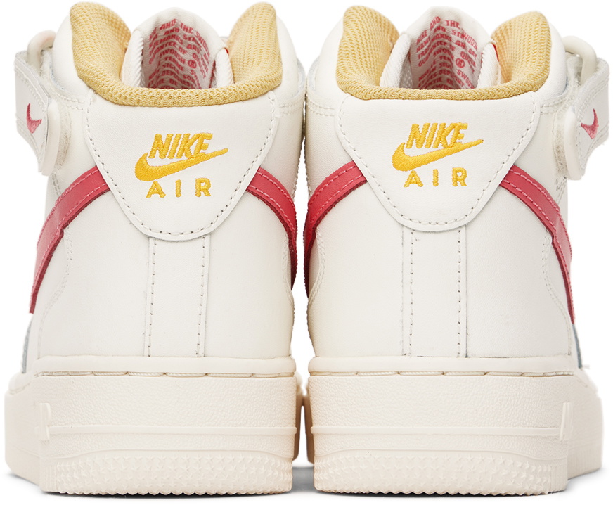 Nike Kids White Air Force 1 Mid Big Kids Sneakers Nike