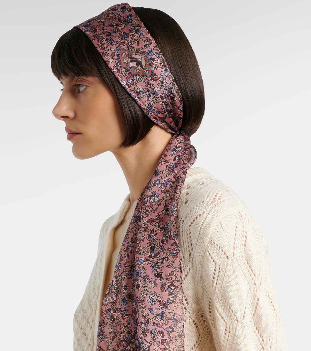 Chloé Paisley silk charmeuse scarf Chloe