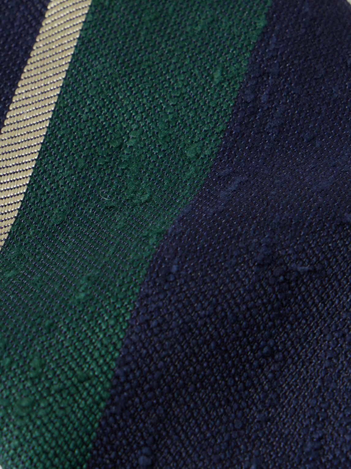 Drake's - 8cm Striped Silk Tie Drake's