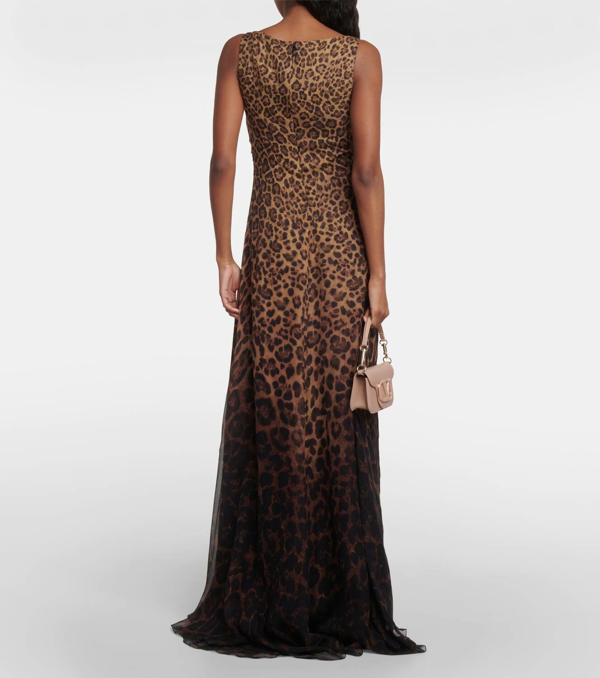 Valentino Leopard-print silk gown Valentino
