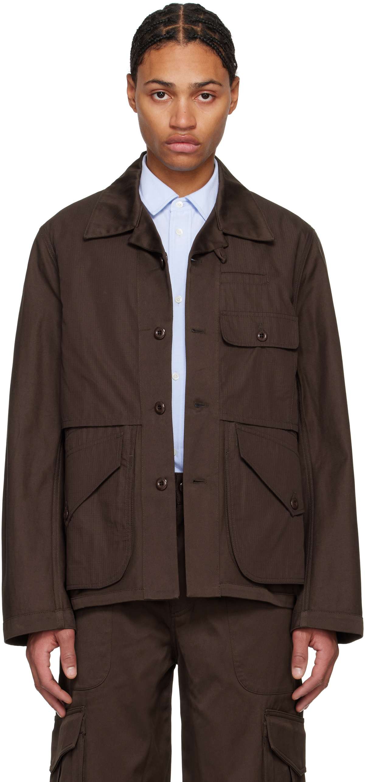 Kenzo Brown Kenzo Paris Workwear Reversible Jacket Kenzo