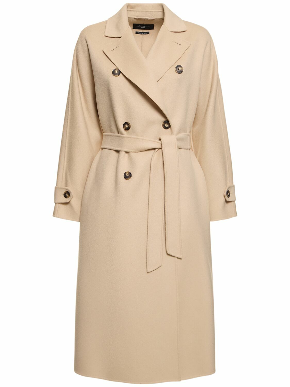 WEEKEND MAX MARA Affetto Long Wool Blend Trench Coat Weekend Max Mara
