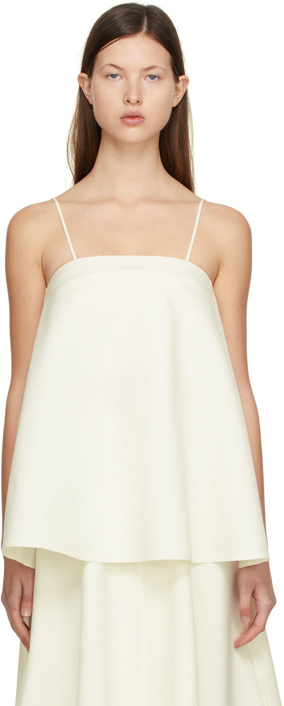 GIA STUDIOS Off-White Polyester Camisole GIA STUDIOS