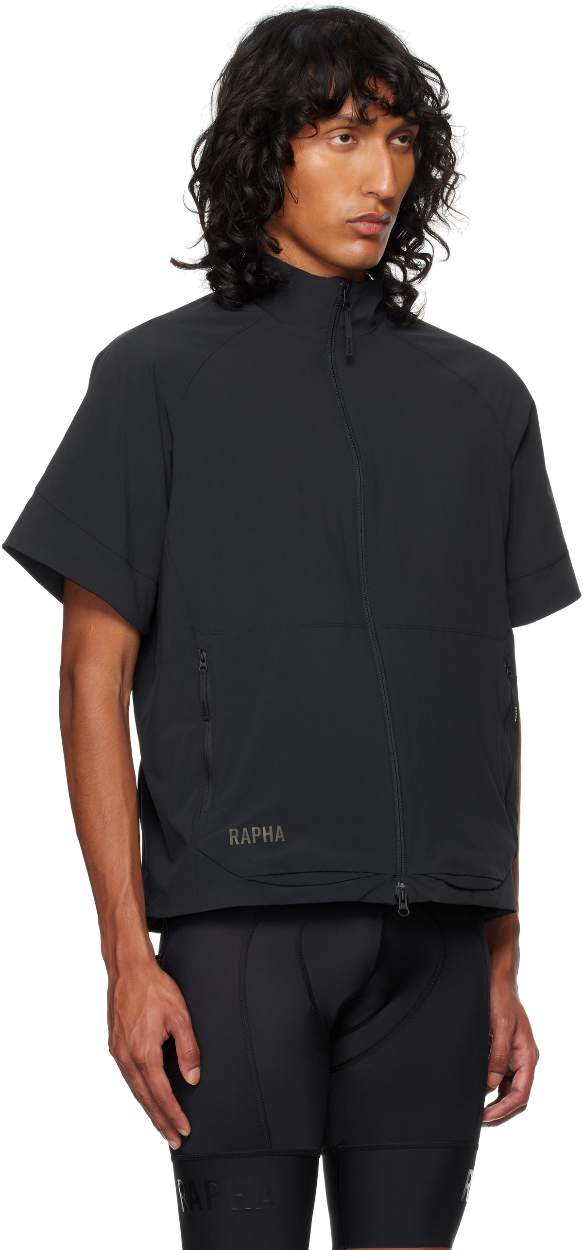 Rapha Black Insulated Short Sleeve Jersey Jacket Rapha
