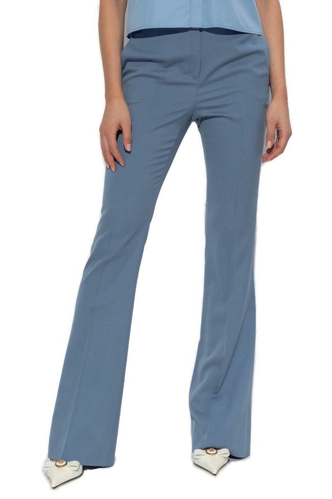Versace Pressed-crease Tailored Trousers Versace