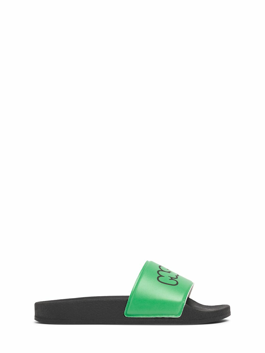 MSGM Logo Print Rubber Slide Sandals MSGM