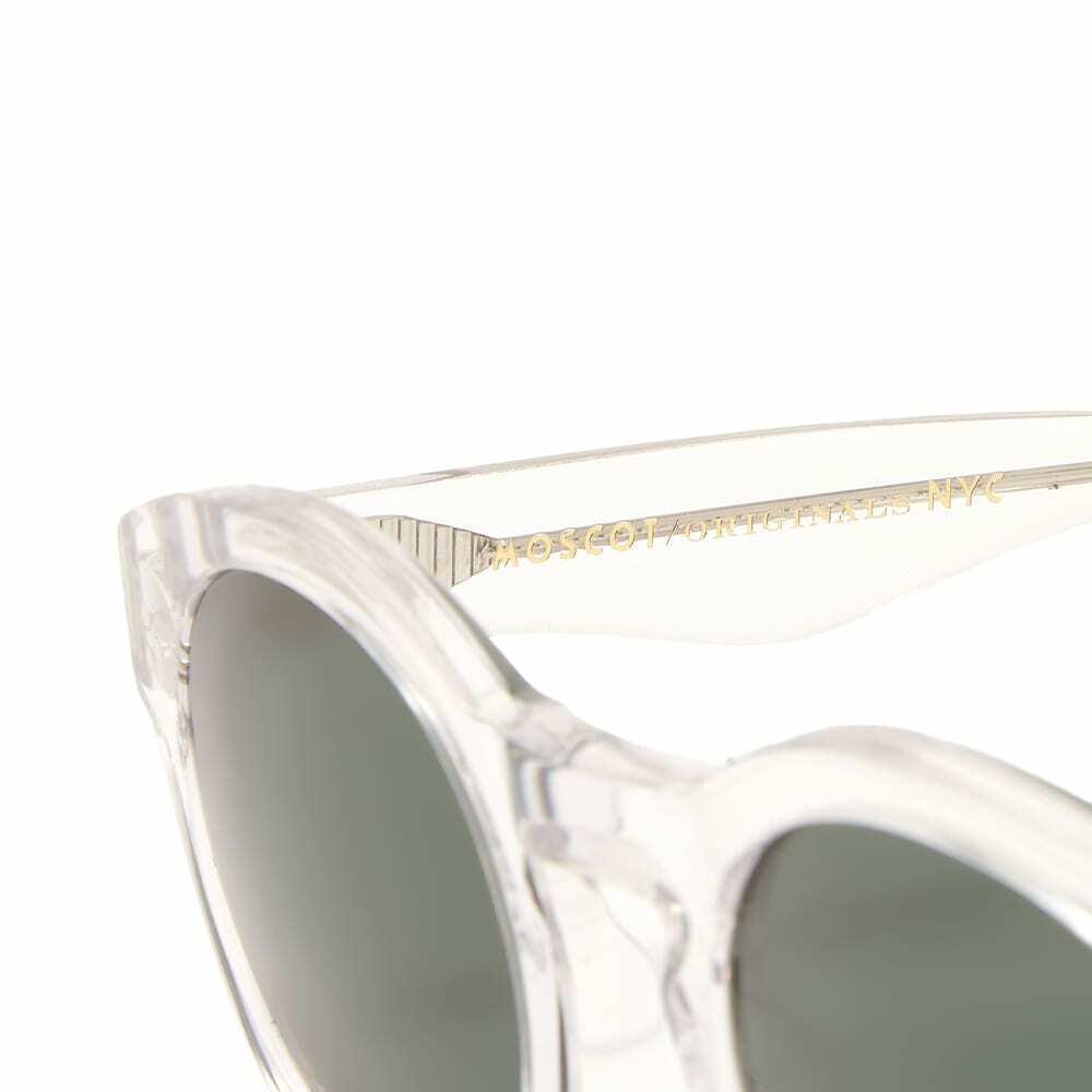 Moscot Women's Grunya Sunglasses in Crystal/G-15 Moscot