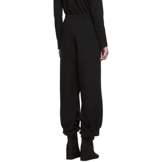 MM6 Maison Margiela SSENSE Exclusive Black Split Lounge Pants MM6 ...