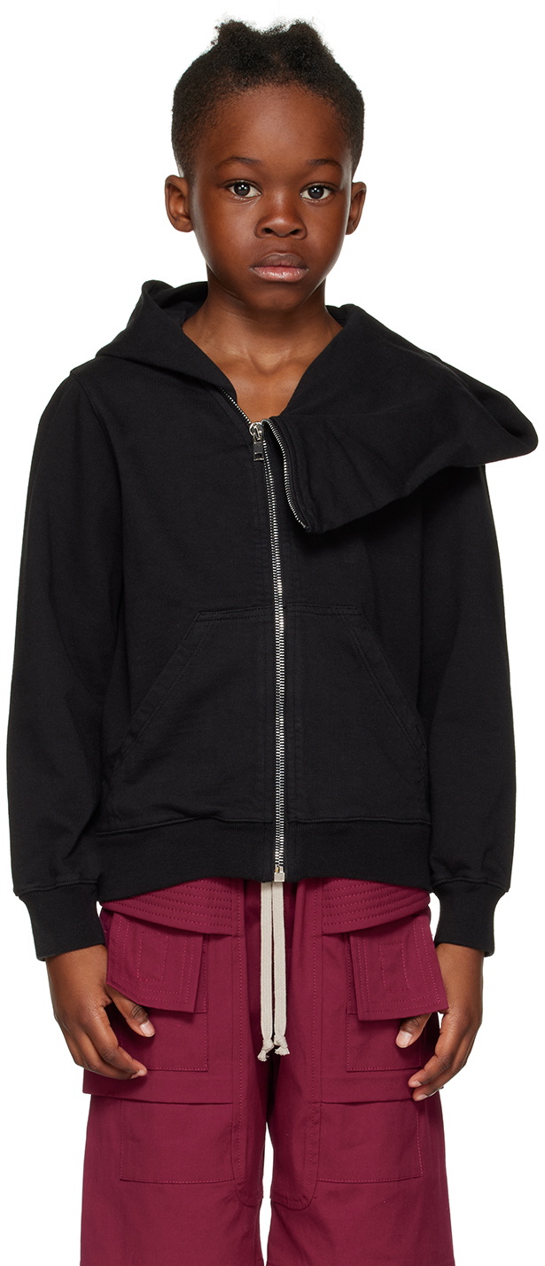 Rick Owens Kids Black Mountain Hoodie Rick Owens
