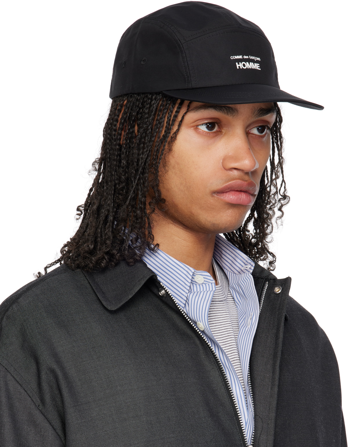 Comme des Garçons Homme Black Nylon Logo Cap Comme des Garcons Homme
