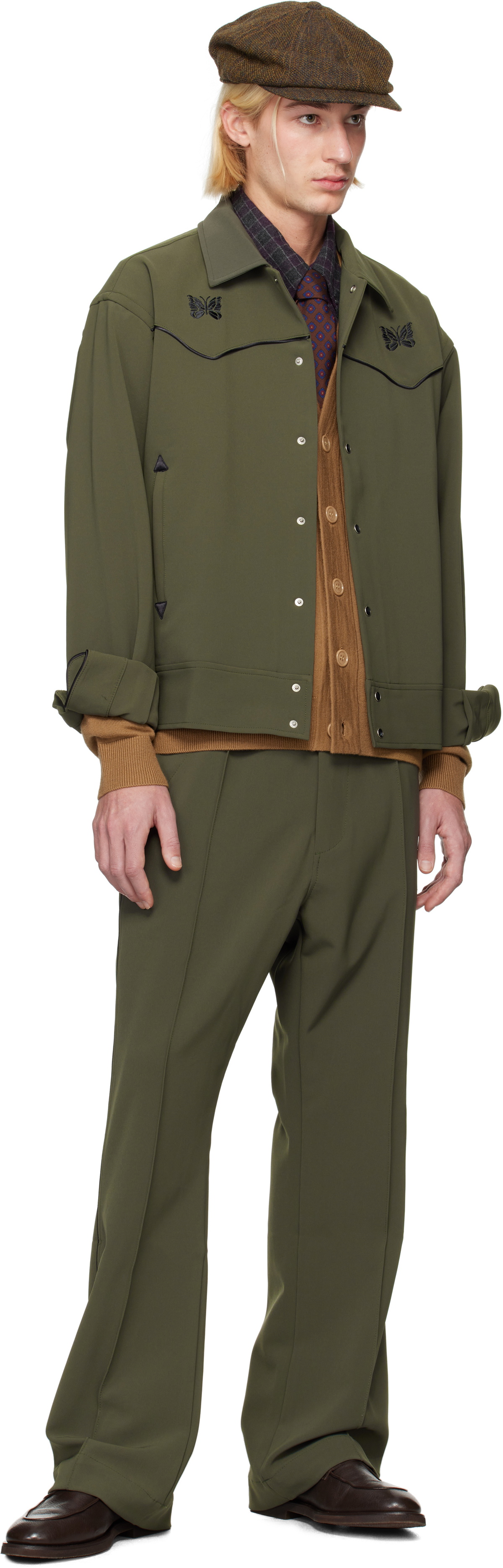 NEEDLES Khaki Piping Cowboy Jacket Needles