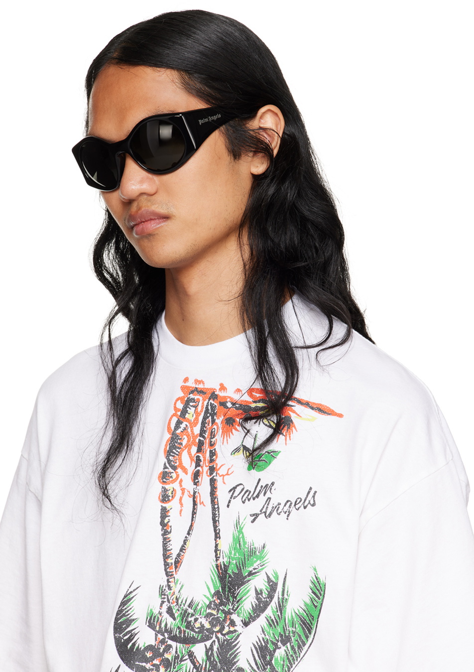 Palm Angels Black Ennis Sunglasses Palm Angels