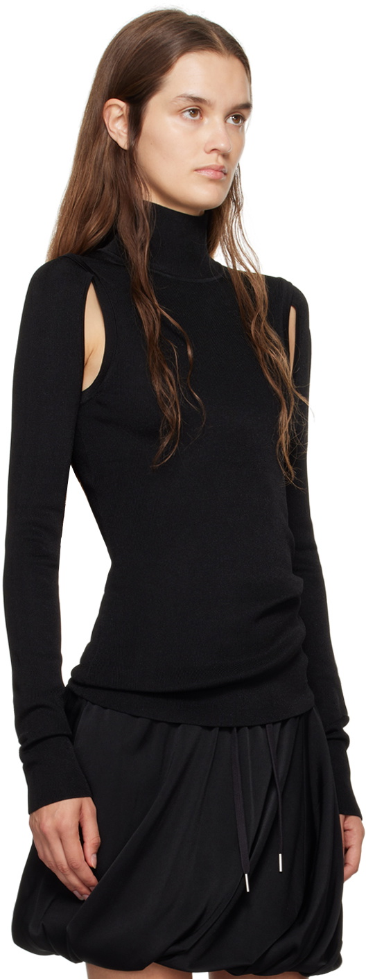 Helmut Lang Black Air Turtleneck Helmut Lang