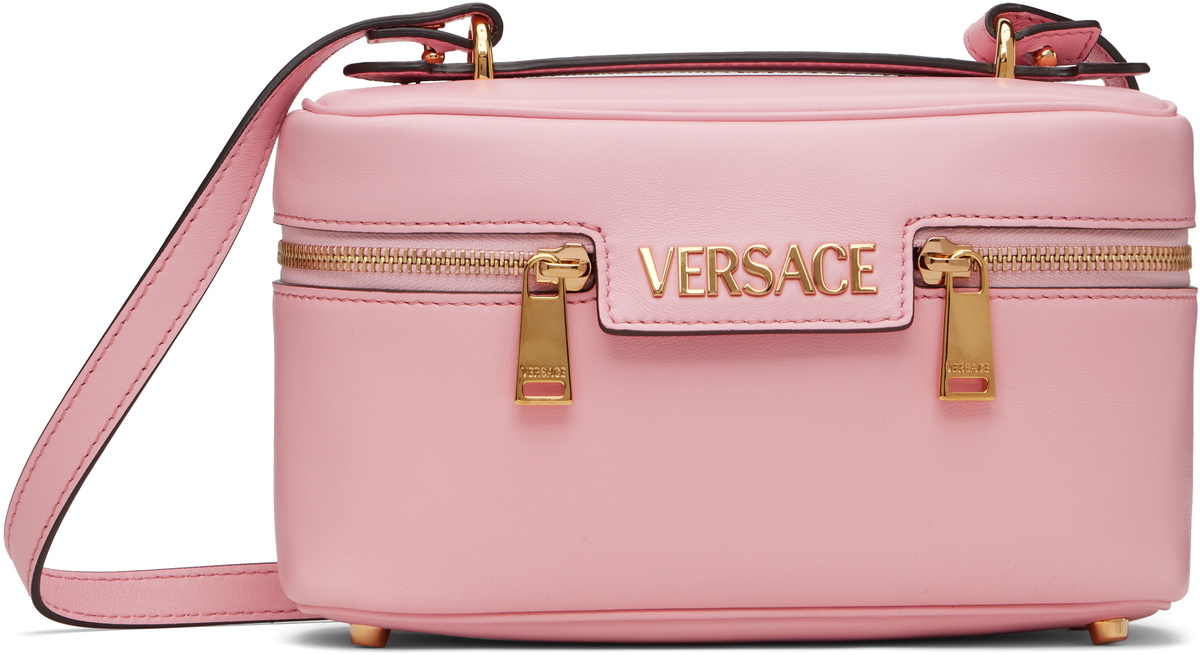 Versace Pink 'Versace' Tag Vanity Bag Versace