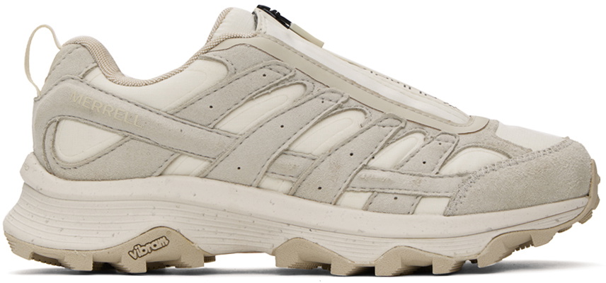 Merrell 1TRL Off-White & Gray Moab Speed Zip GTX Sneakers Merrell 1TRL