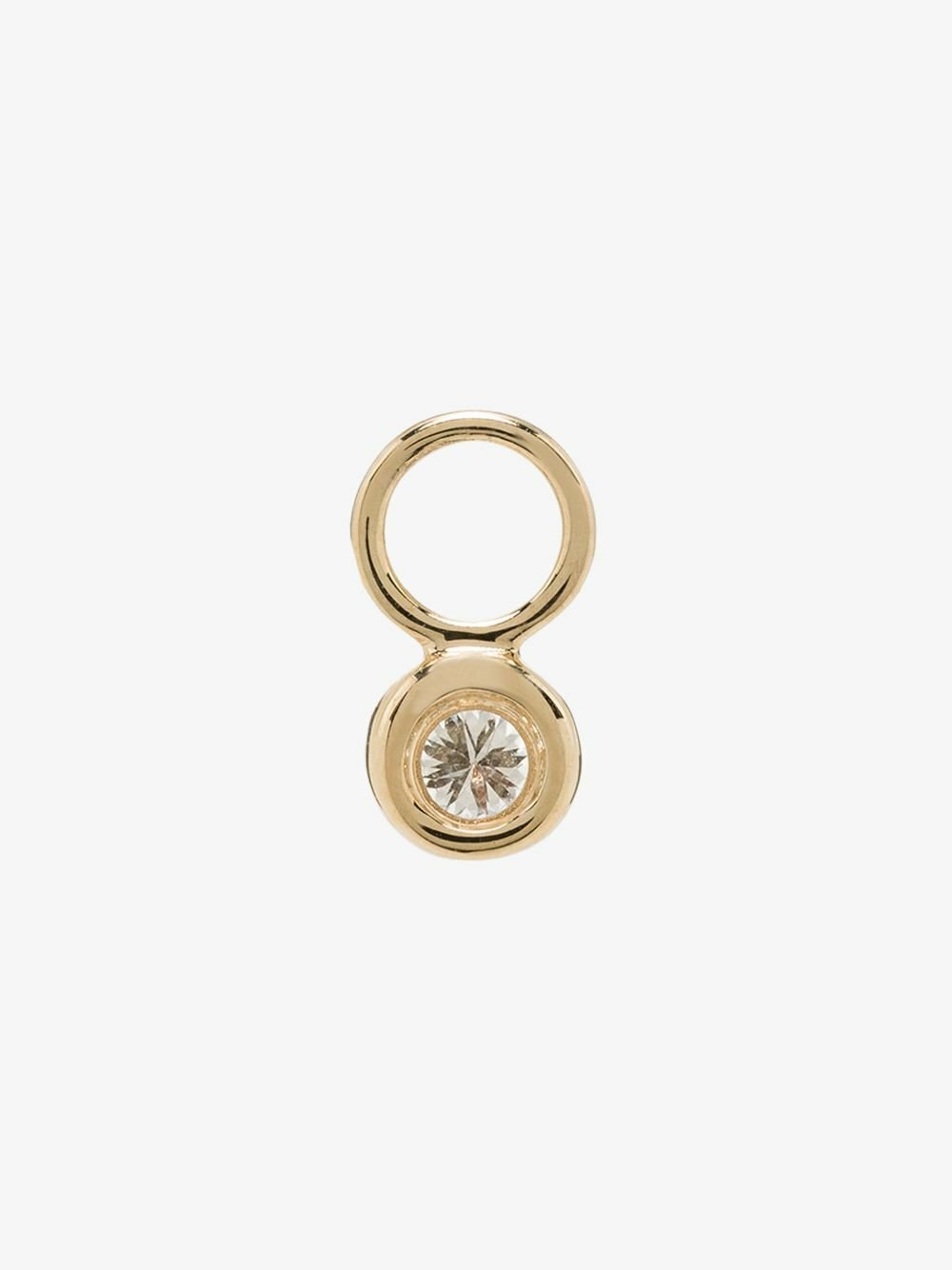 Roxanne First 14K Yellow Gold Diamond Earring Charm Roxanne First