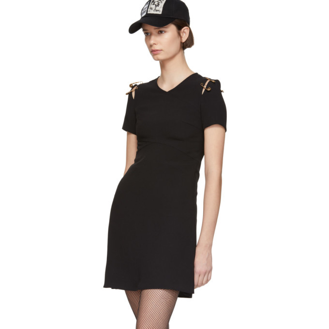 Versus Black Safety Pin Mini Dress Versus