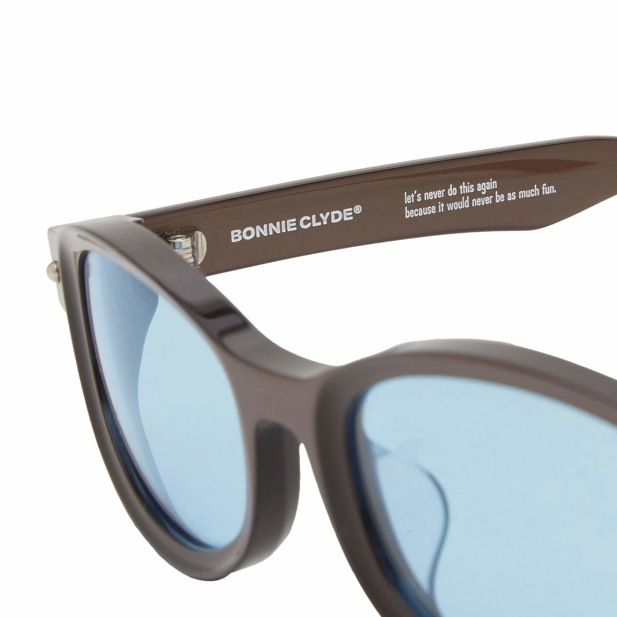 Bonnie Clyde Roller Coaster Sunglasses in Brown/Blue Bonnie Clyde