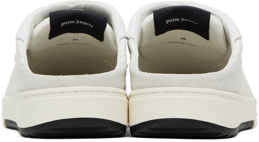 Palm Angels White University Mule Sneakers Palm Angels
