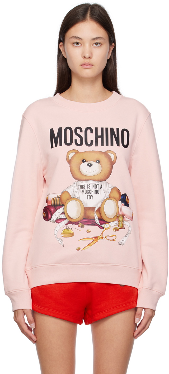 Moschino Pink Teddy Bear Sweatshirt Moschino