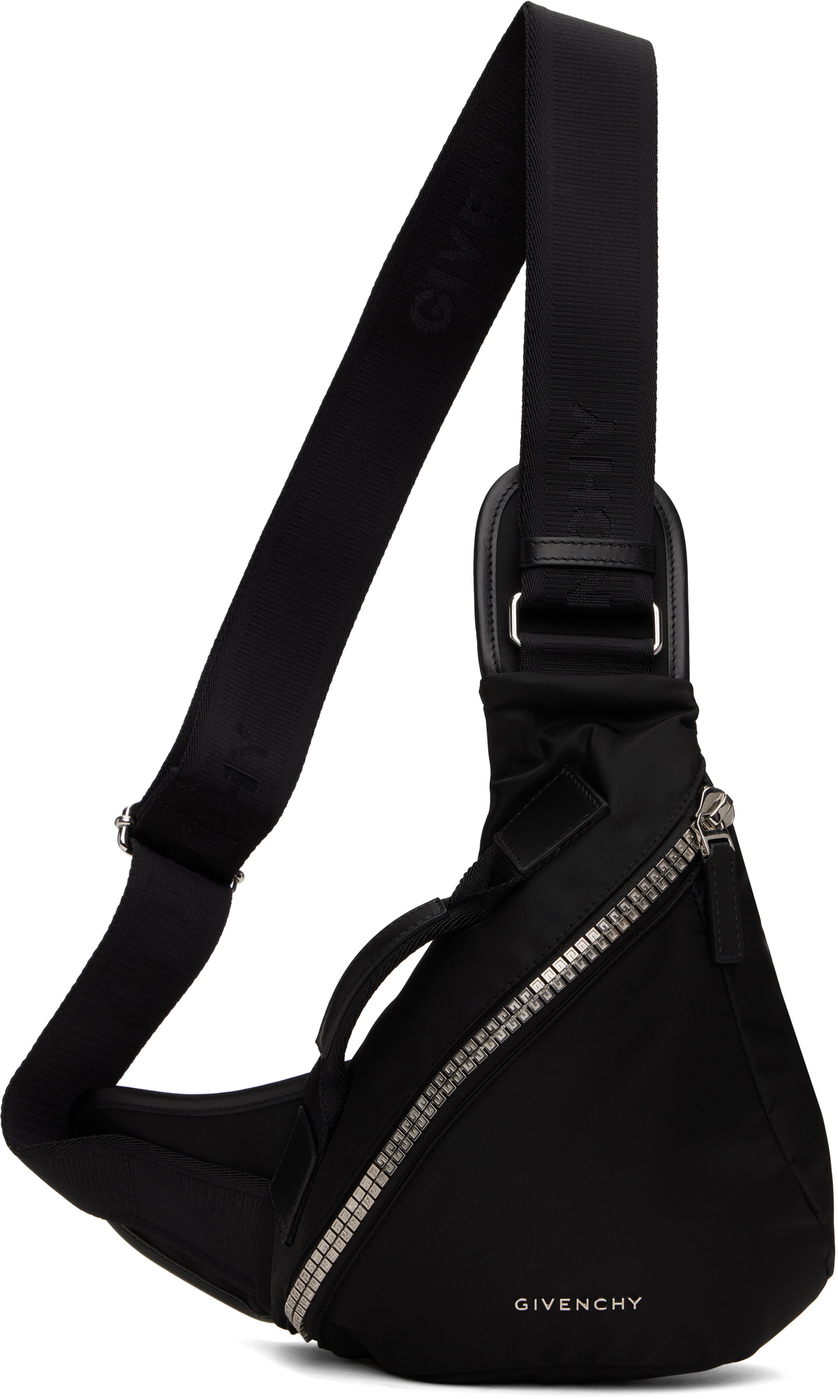 Givenchy Black Small G-Zip Triangle Bag Givenchy