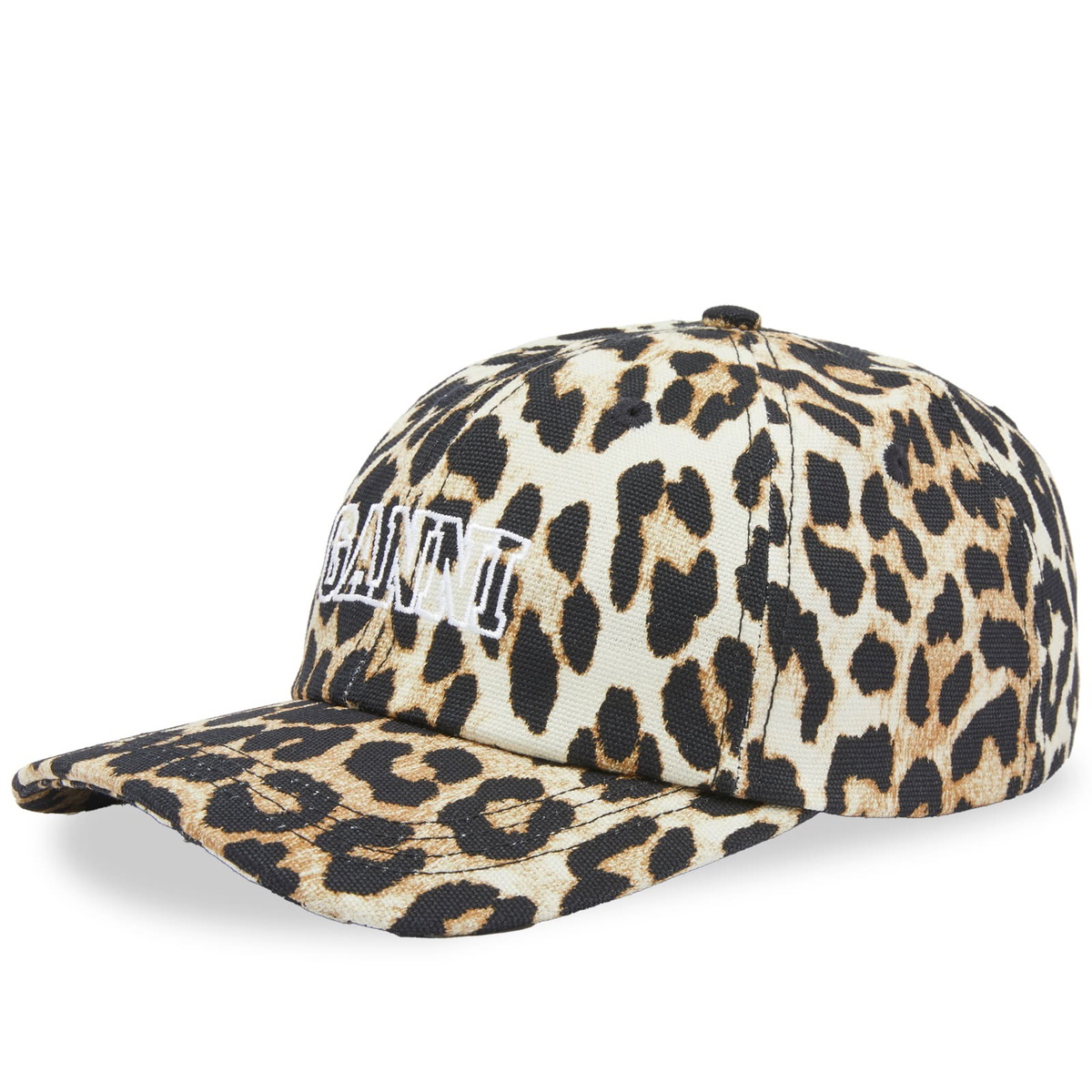 GANNI Women's Cap in Leopard GANNI
