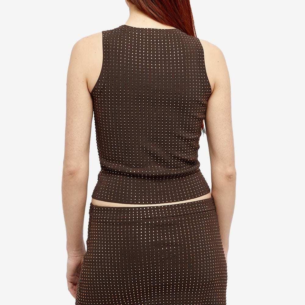 Aya Muse Women's Mela Studded Tank Top in Chocolate Aya Muse