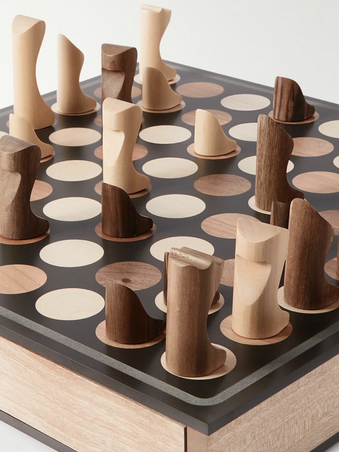 Brunello Cucinelli - Krion®, Walnut Wood and Brushed Steel Chess and ...