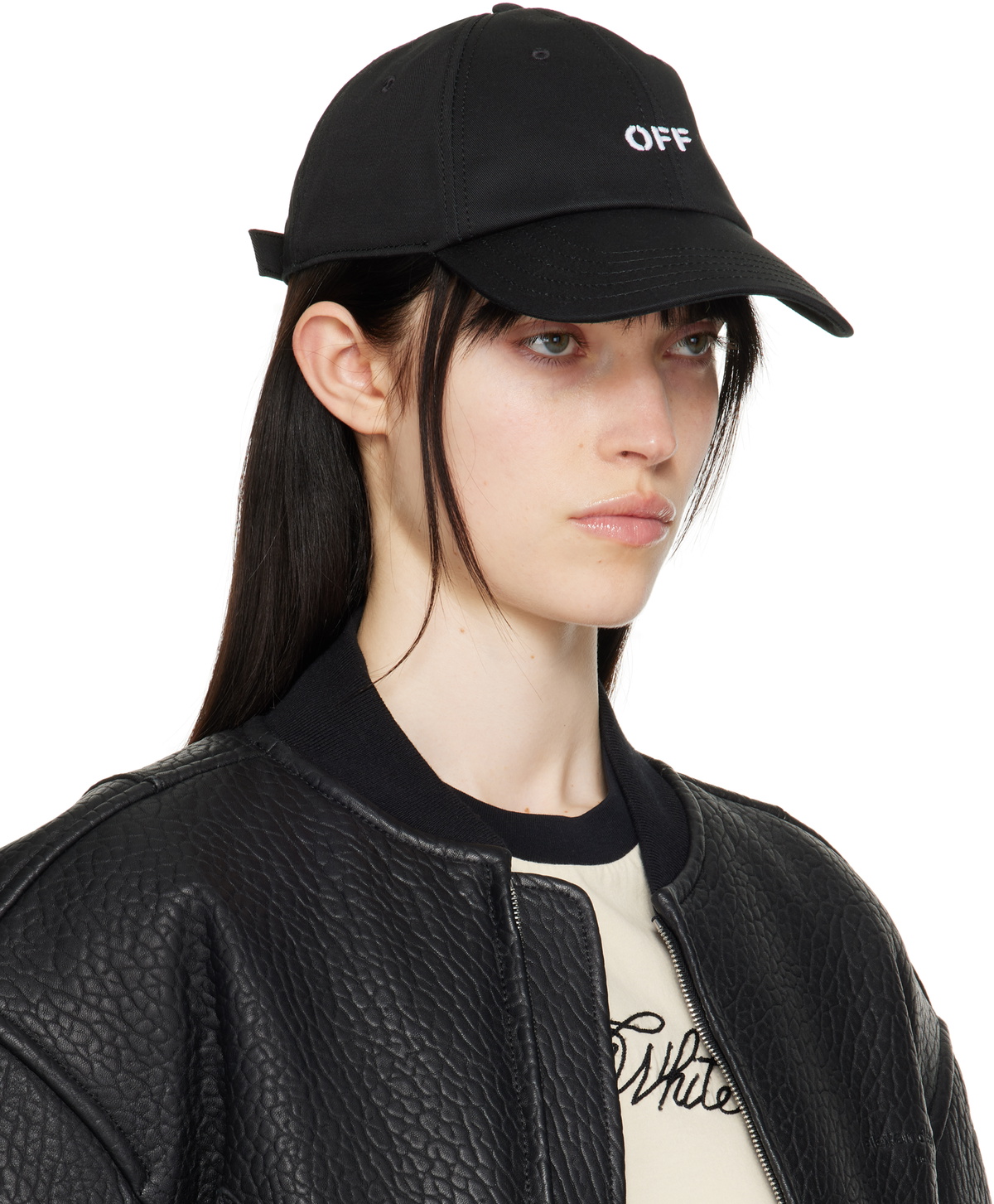Off-White Black 'Off' Stamp Drill Baseball Cap Off-White