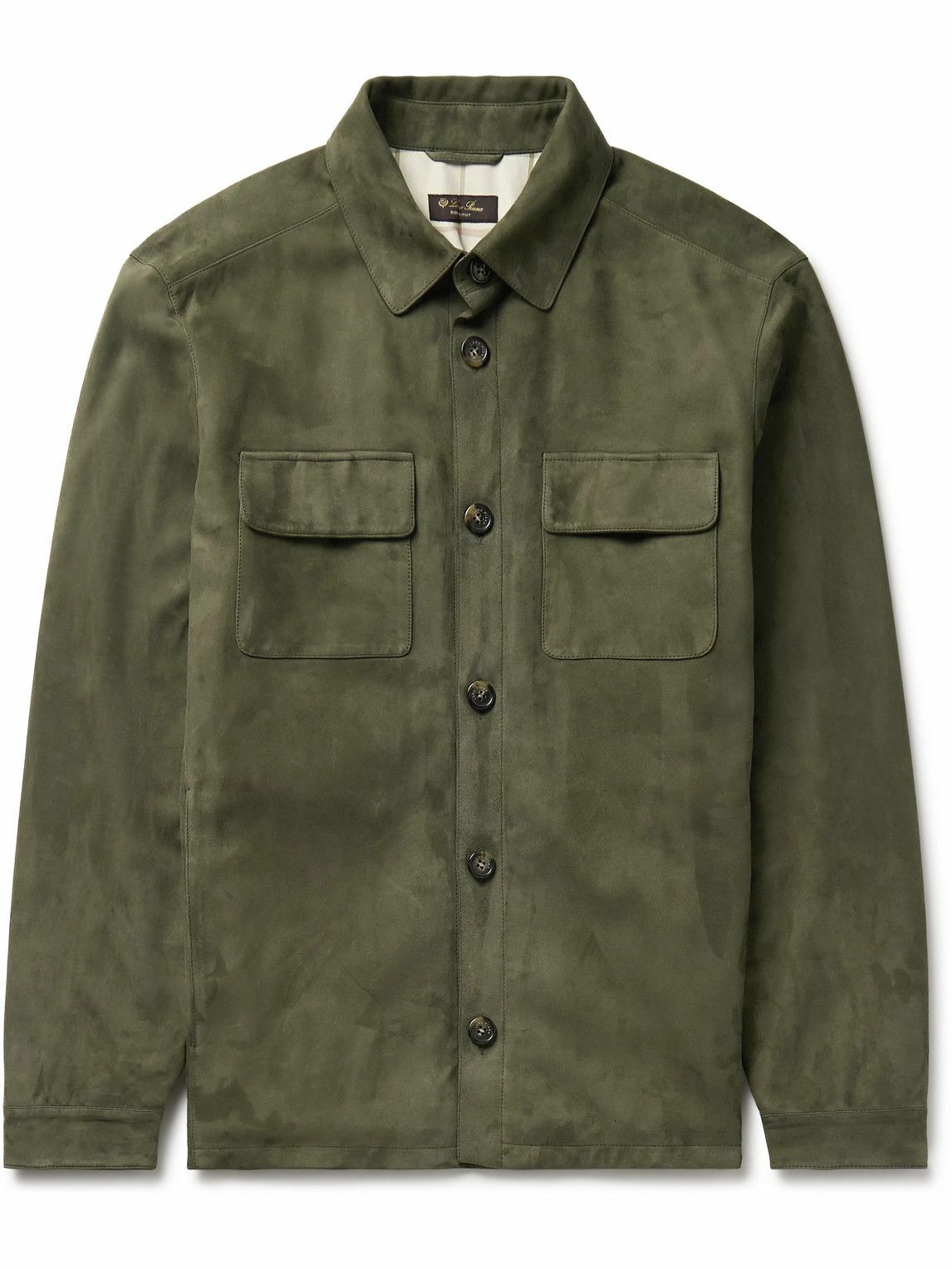 Loro Piana - Suede Overshirt - Green Loro Piana