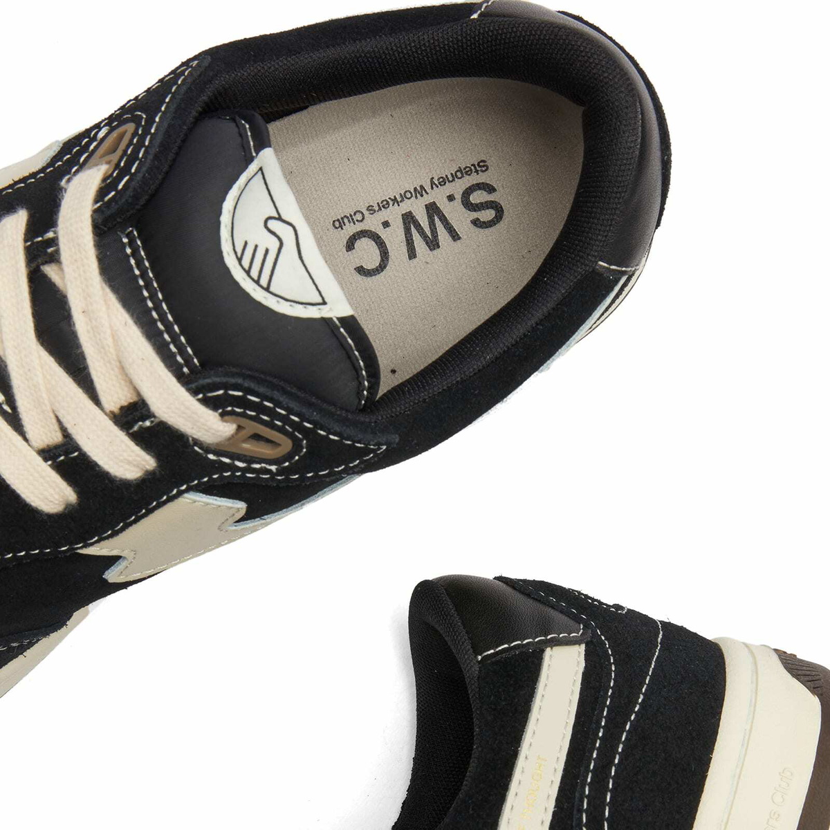 Stepney Workers Club Men's Pro Cup 01 S-Strike Sneaker in Black White ...