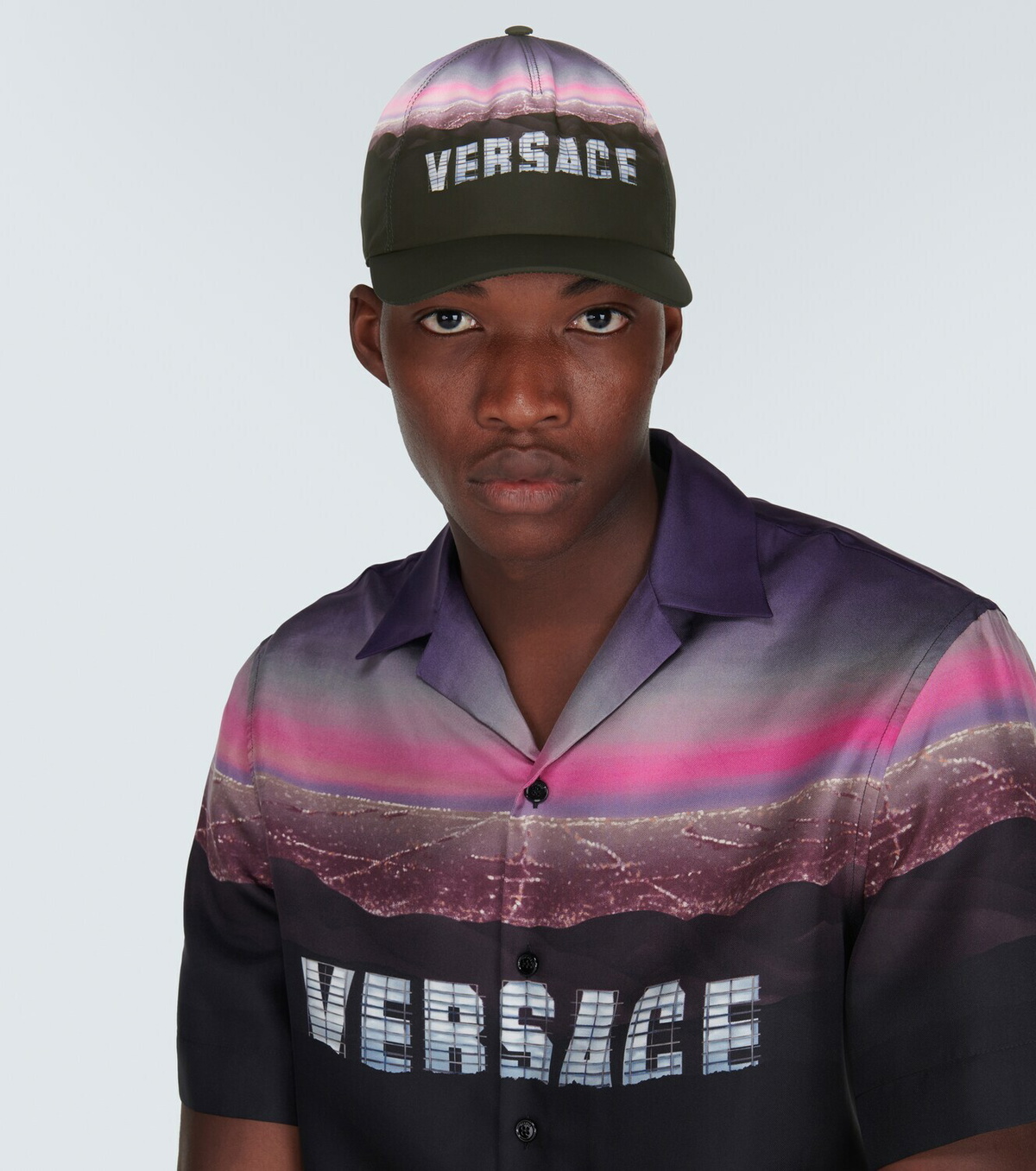 Versace Versace Hills printed cap Versace